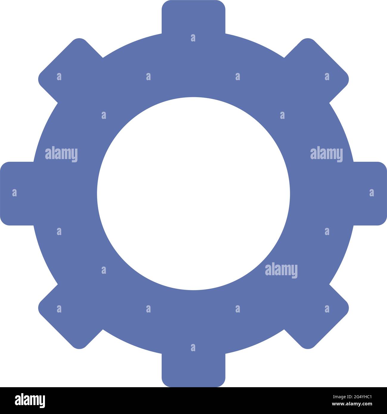 blue gear icon Stock Vector Image & Art - Alamy