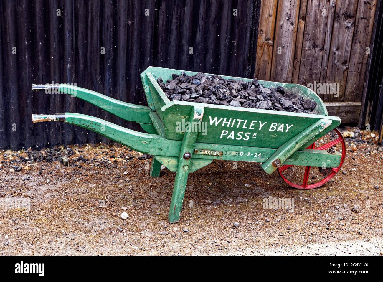 An old wheelbarrow used for bringing coal for steam locomotive - Rowlew ...