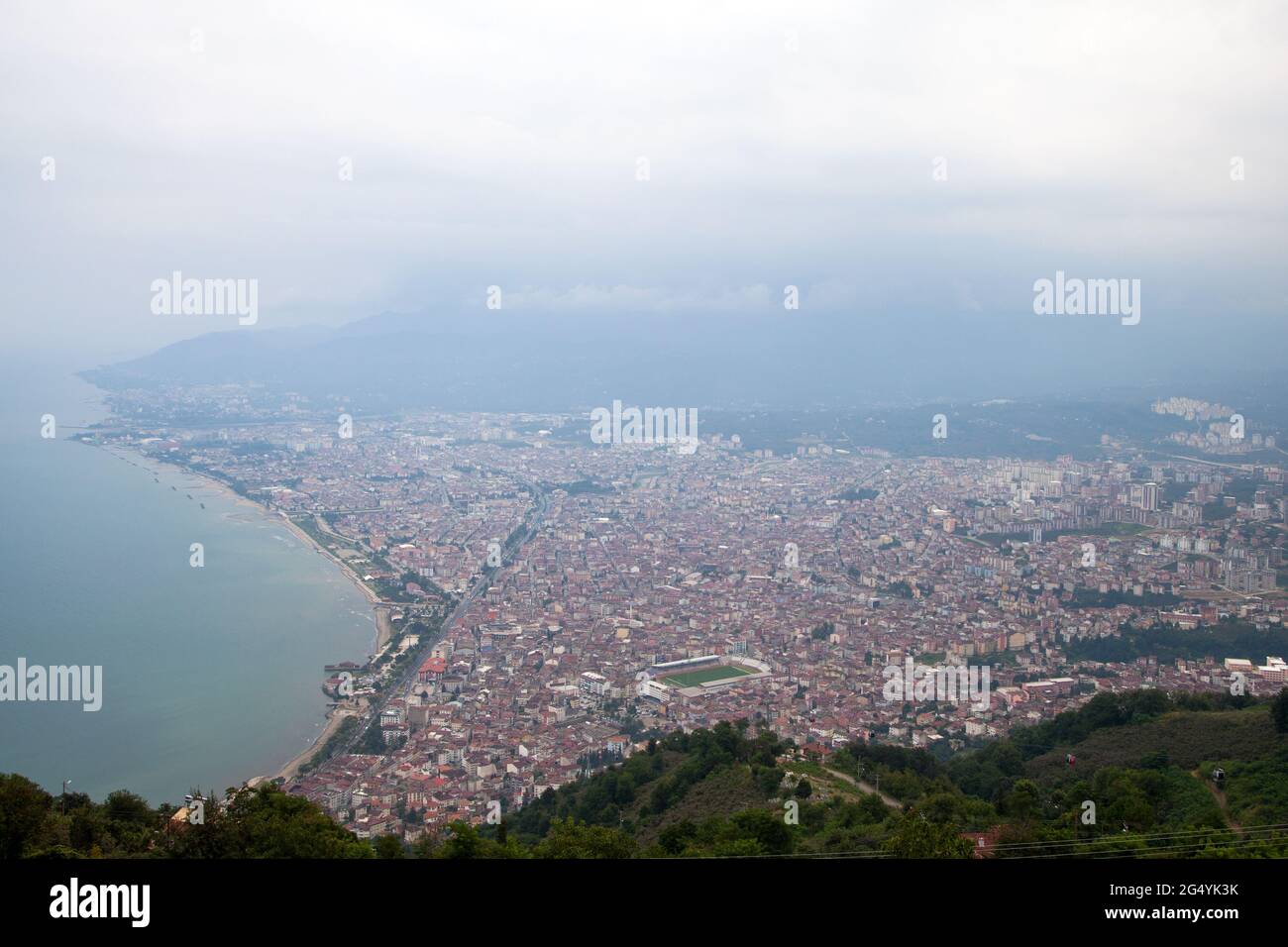 Black sea view with Ordu city Stock Photo - Alamy