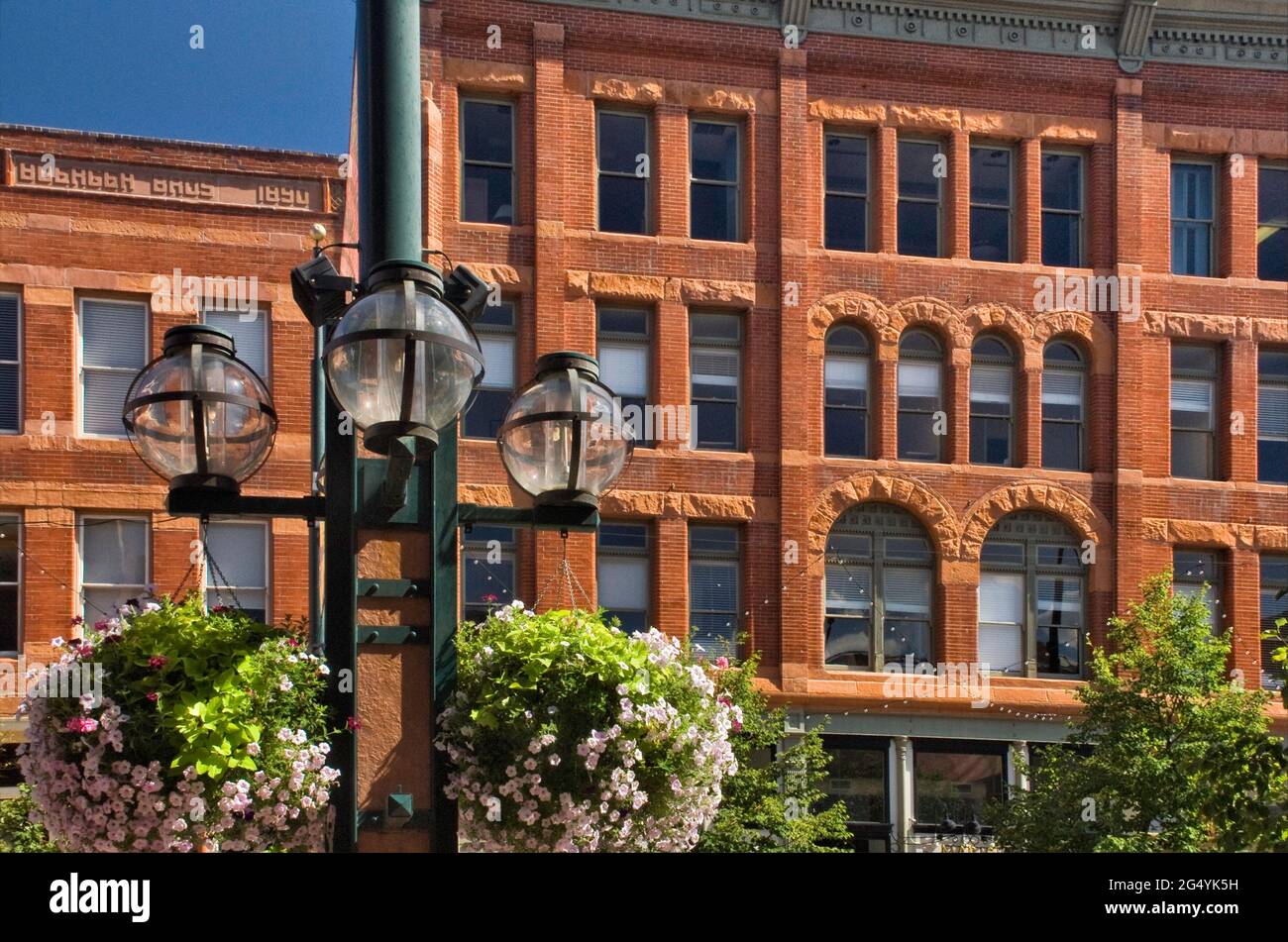 Larimer Square brownstone buildings, Denver, Colorado, USA Stock Photo ...