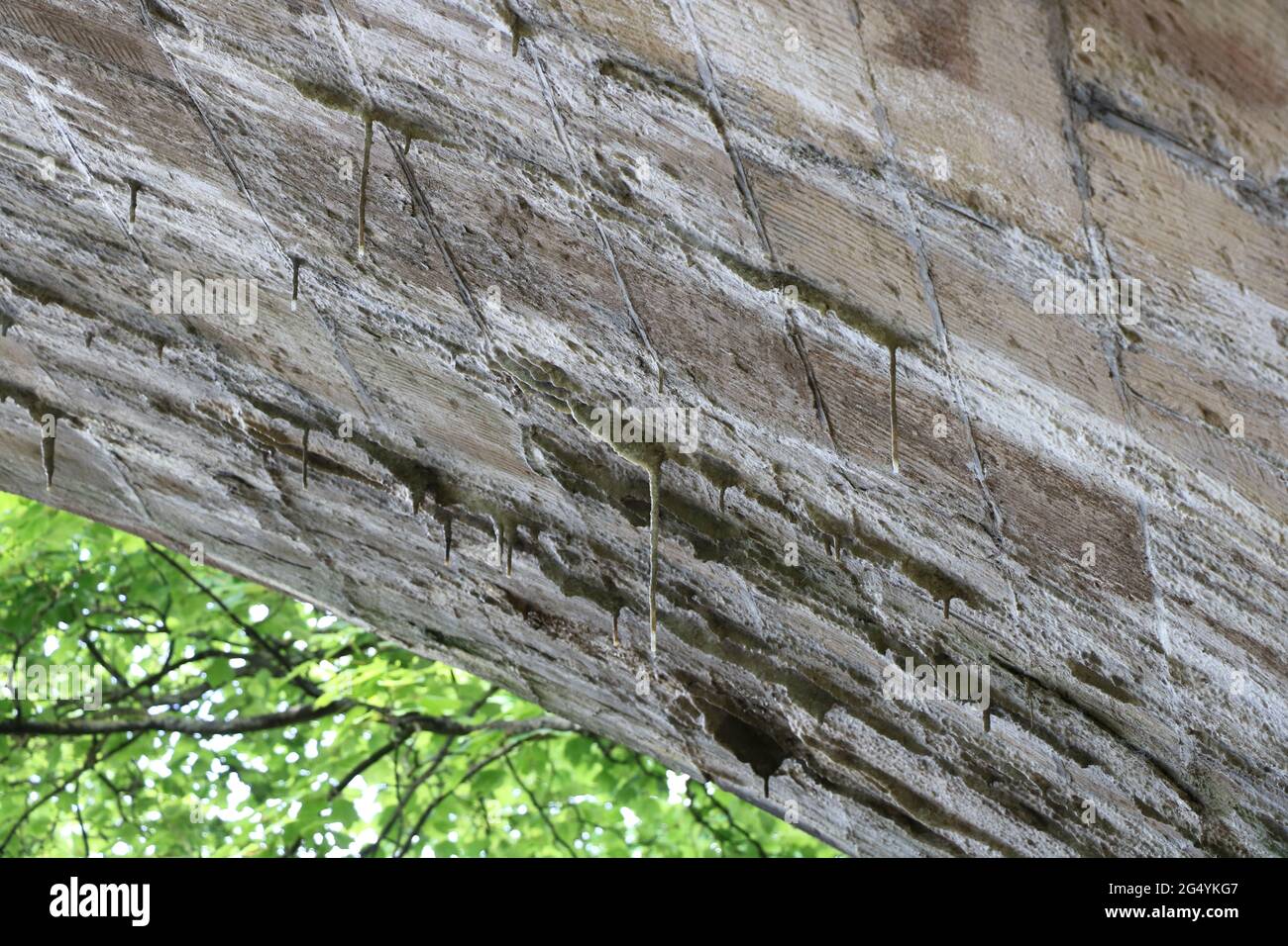 Stalactites Under Bridge, Stalactites Forming under a Bridge Stock ...