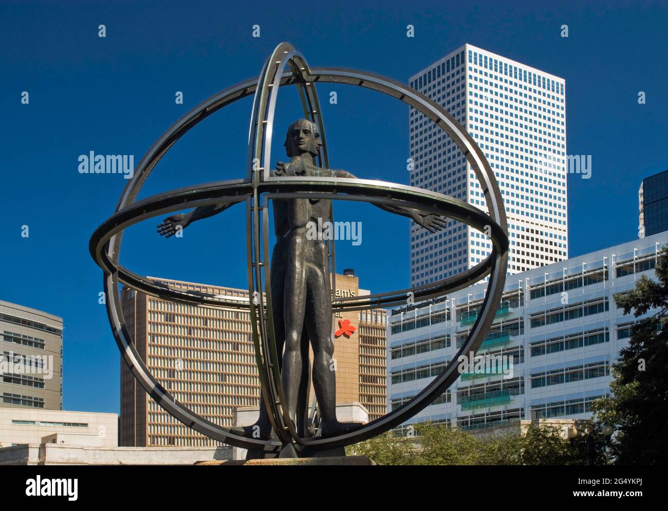 In Honor of Christopher Columbus sculpture, Civic Center, Denver ...