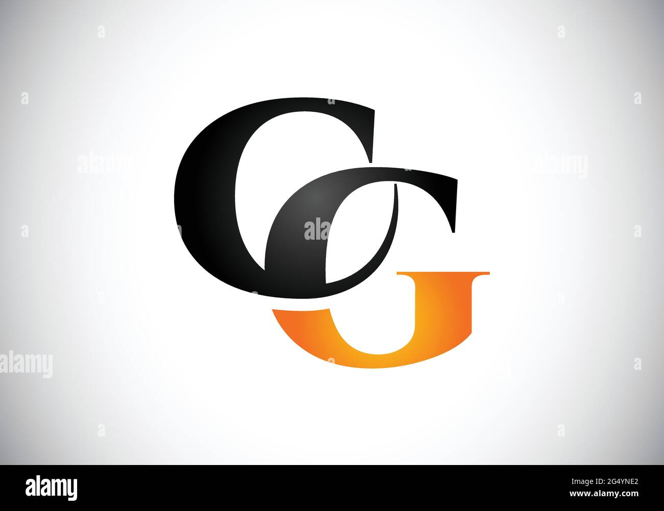 Initial CG Letter Logo With Creative Modern Business Typography Vector ...