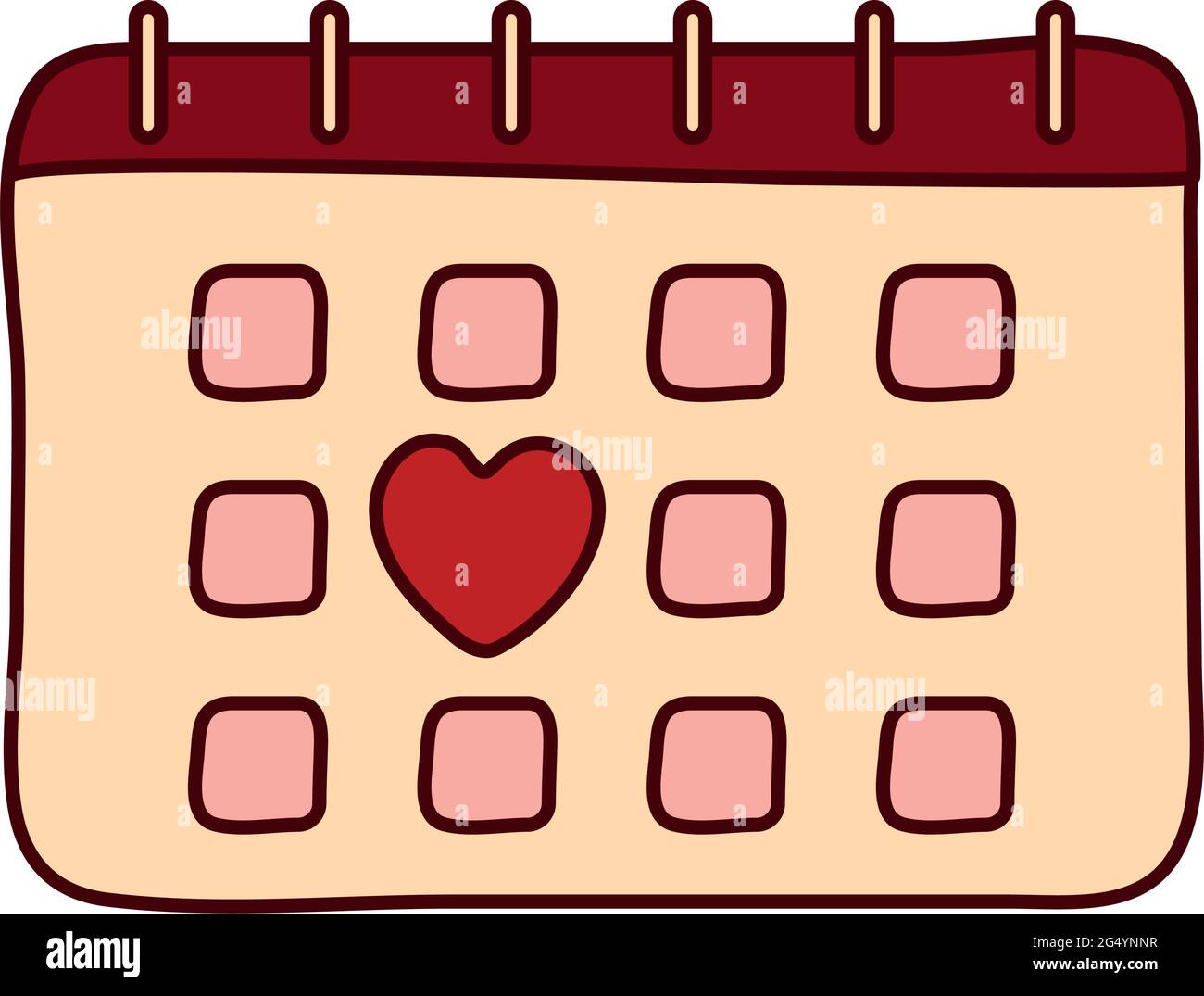 pretty calendar design Stock Vector Image & Art - Alamy