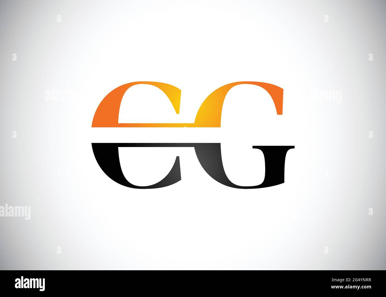 Initial CG Letter Logo With Creative Modern Business Typography Vector ...