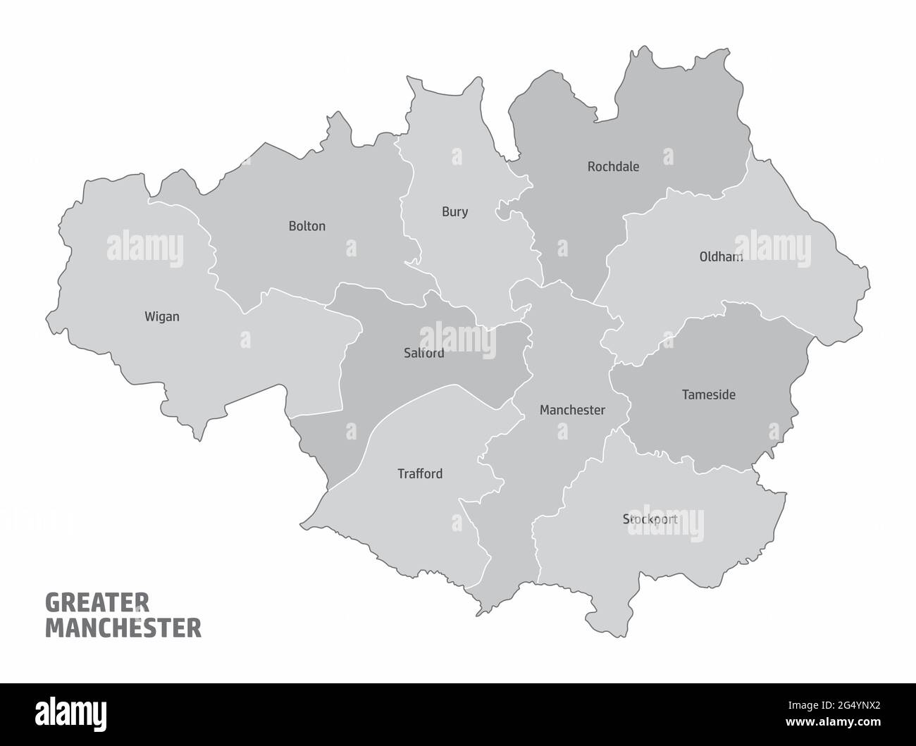 Districts Of Manchester England