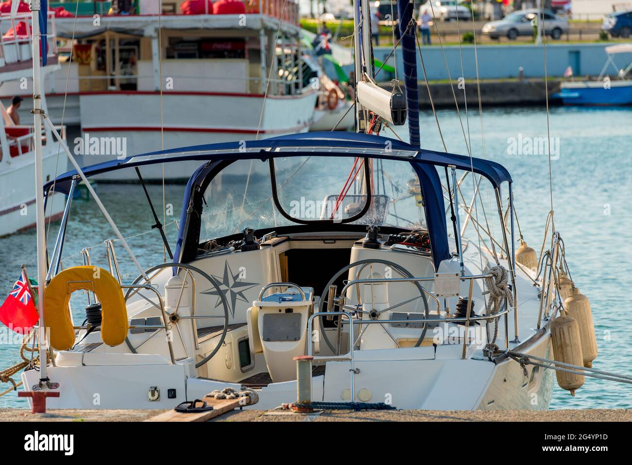 Interior private luxury yacht hi-res stock photography and images - Alamy