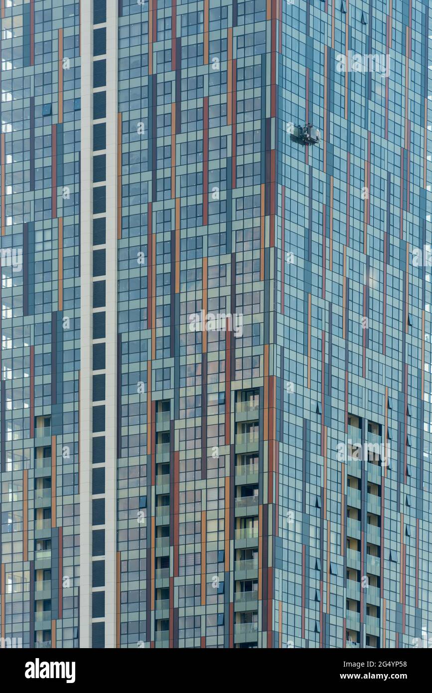 Glass skyscraper closeup window detail of a building Stock Photo - Alamy