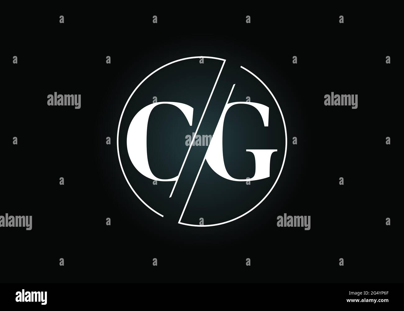 Initial CG Letter Logo With Creative Modern Business Typography Vector ...
