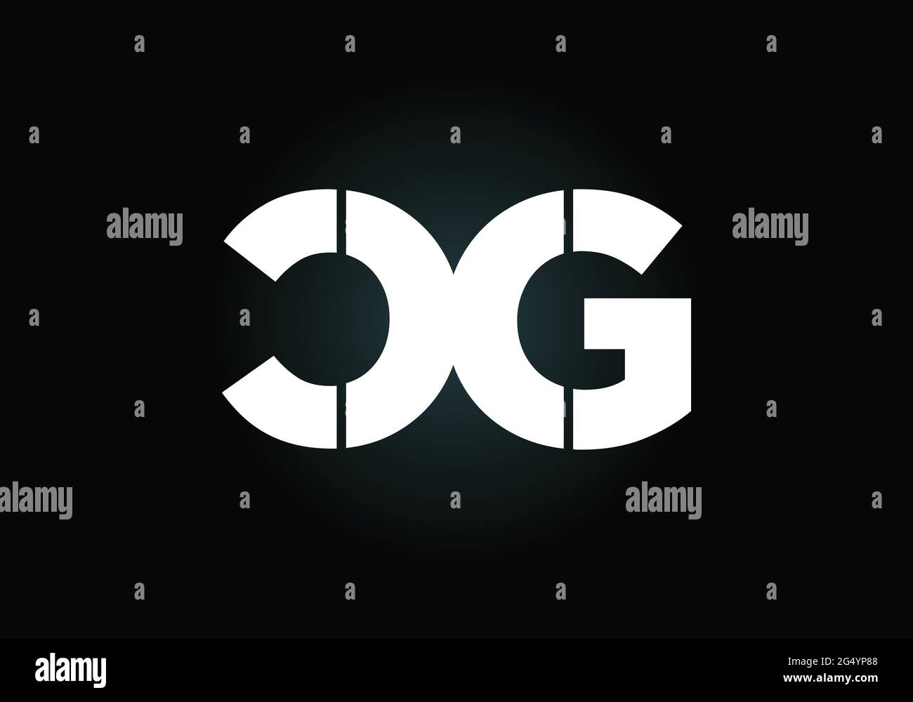 Initial CG Letter Logo With Creative Modern Business Typography Vector ...