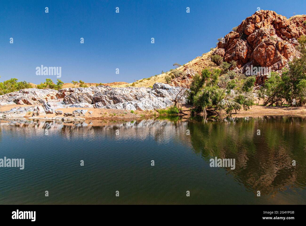 MARBLE BAR POOL, MARBLE BAR, PILBARA, WESTERN AUSTRALIA, AUSTRALIA ...