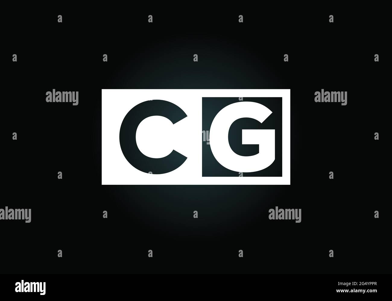 Initial CG Letter Logo With Creative Modern Business Typography Vector ...