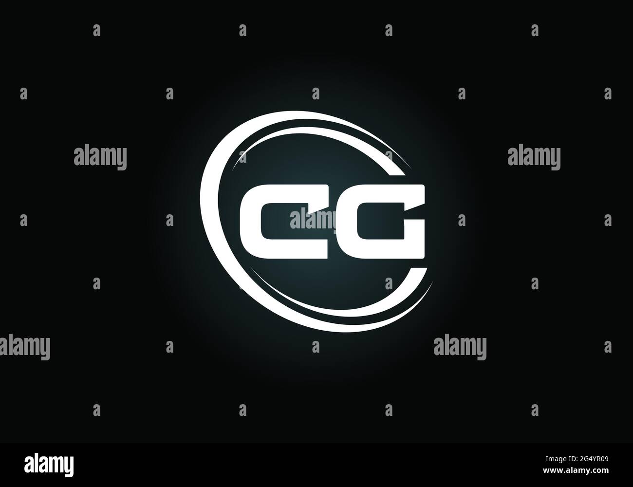 Initial CG Letter Logo With Creative Modern Business Typography Vector ...