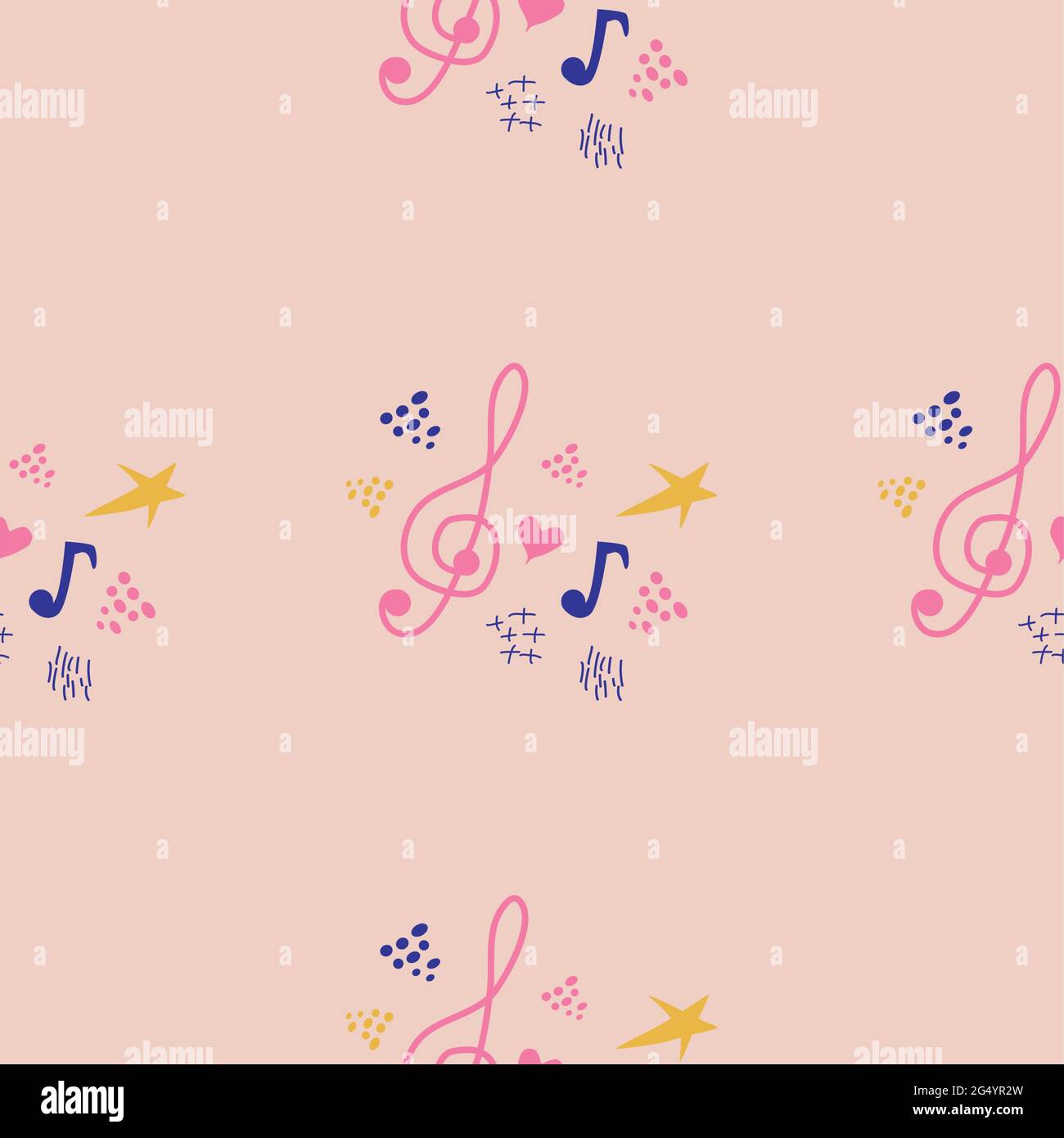Classic musical patterns, with sheet music and treble clef, great ...
