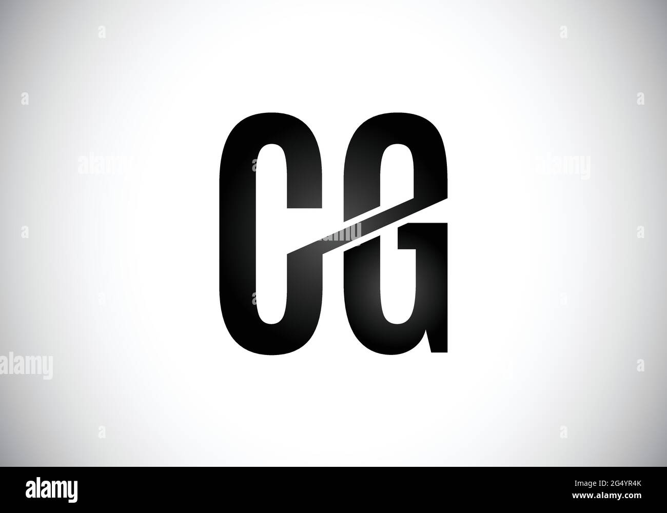 Initial CG Letter Logo With Creative Modern Business Typography Vector ...