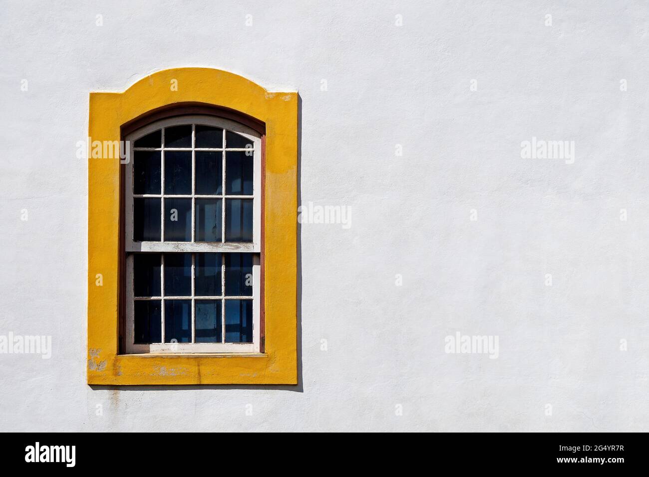 Ancient colonial window in historical city of Ouro Preto, Brazil Stock ...