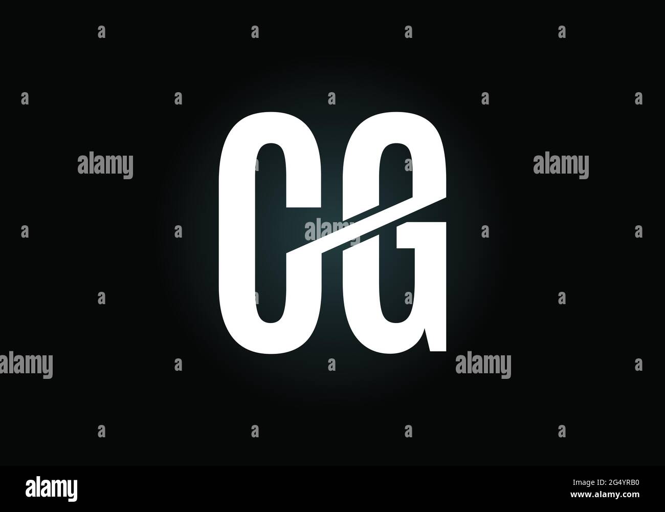 Initial CG Letter Logo With Creative Modern Business Typography Vector ...