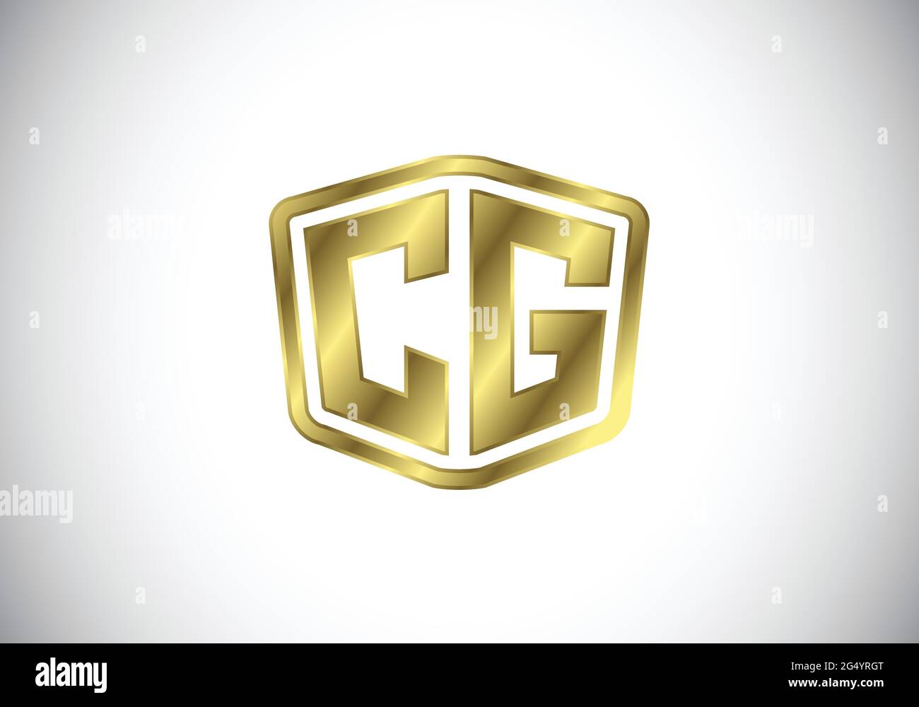 Initial CG Letter Logo With Creative Modern Business Typography Vector ...