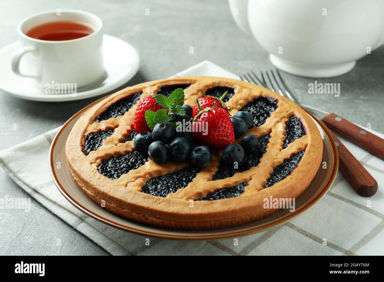 Cream bilberry cooking dessert baked hi-res stock photography and ...