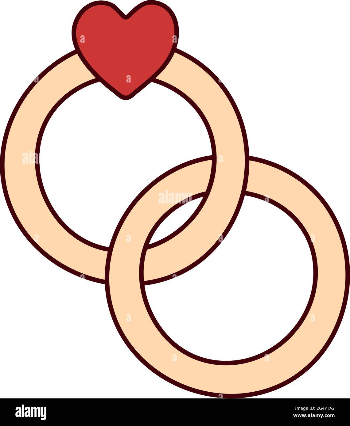 rings with heart Stock Vector Image & Art - Alamy