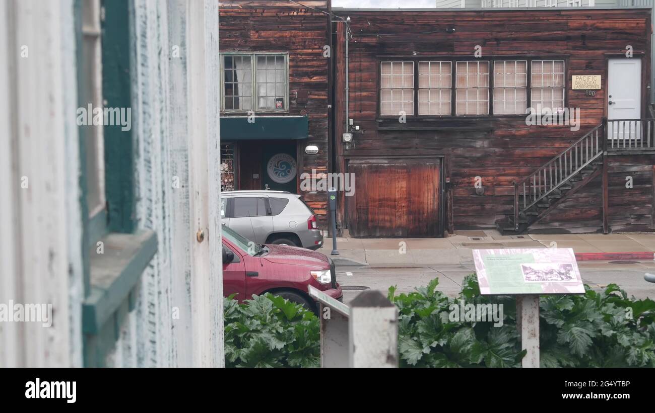 Monterey, California USA - 13 Dec 2020: Cannery Row tourist landmark ...
