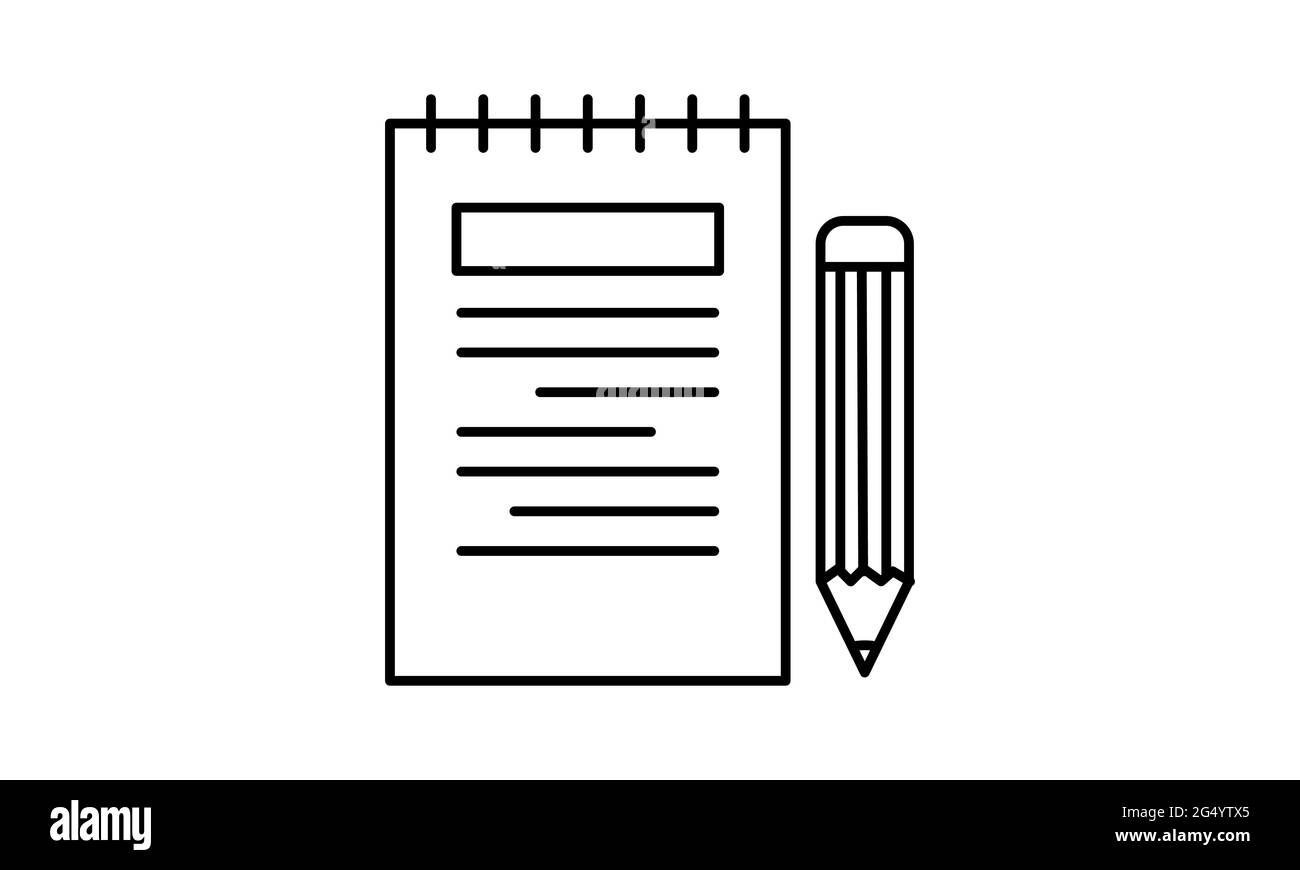 Notepad web icon Cut Out Stock Images & Pictures - Alamy