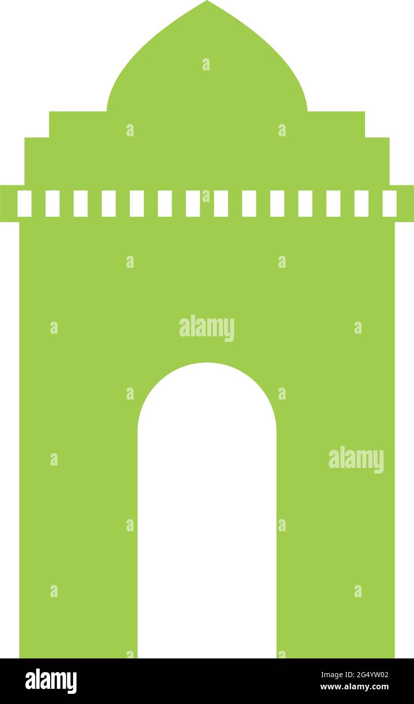 India gate silhouette on abckgroundd Stock Vector Image & Art - Alamy