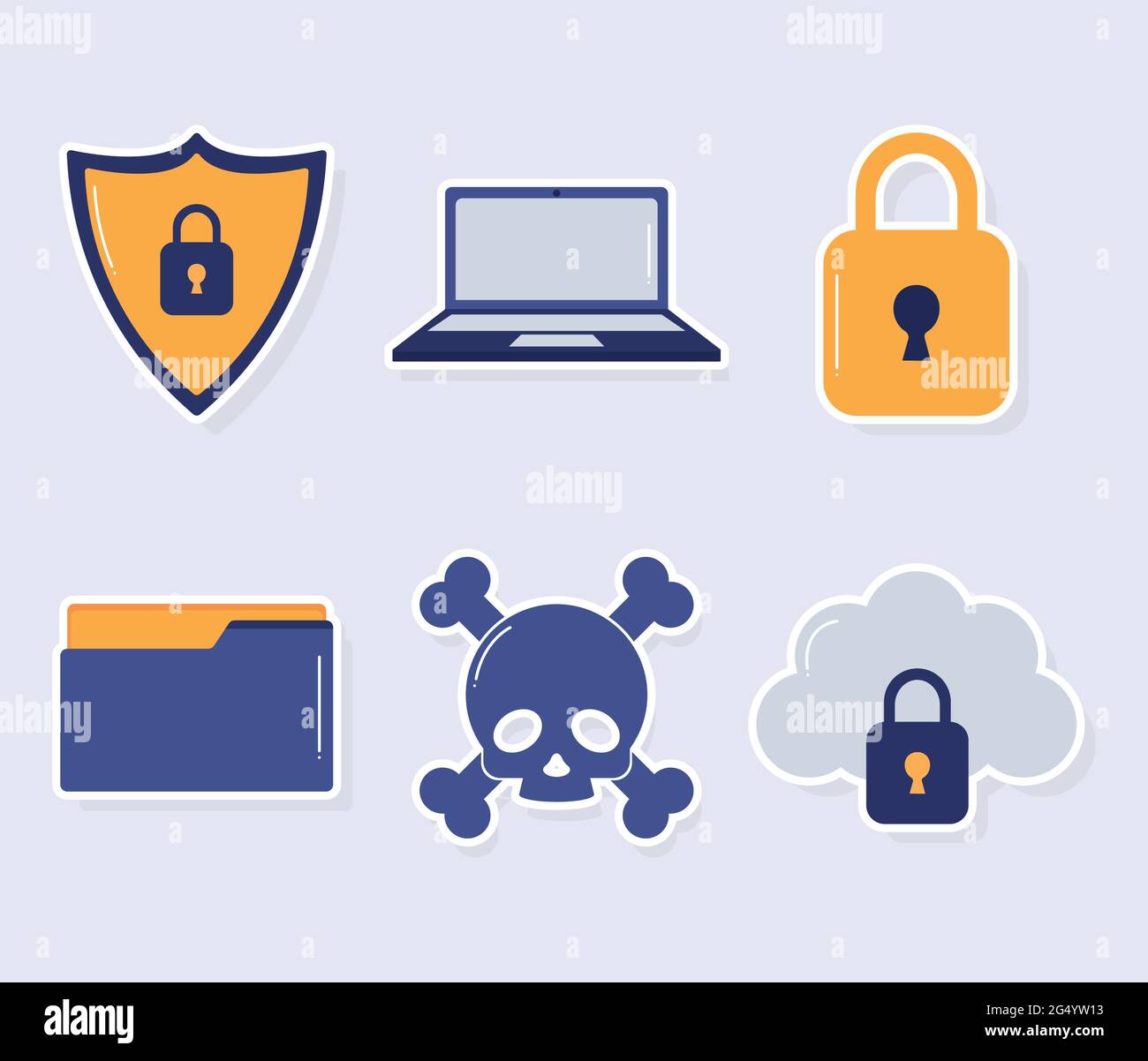 cyber security items Stock Vector Image & Art - Alamy