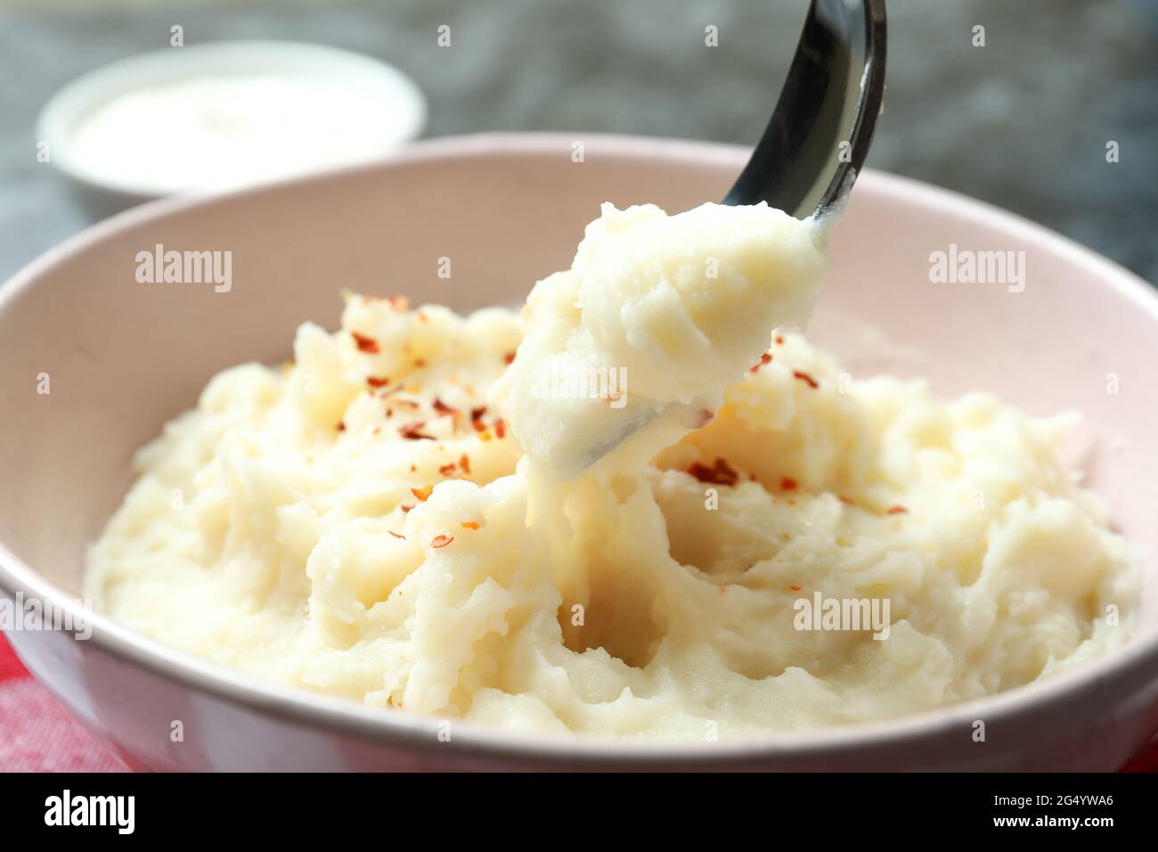 Tasty mashed potato dill hi-res stock photography and images - Alamy