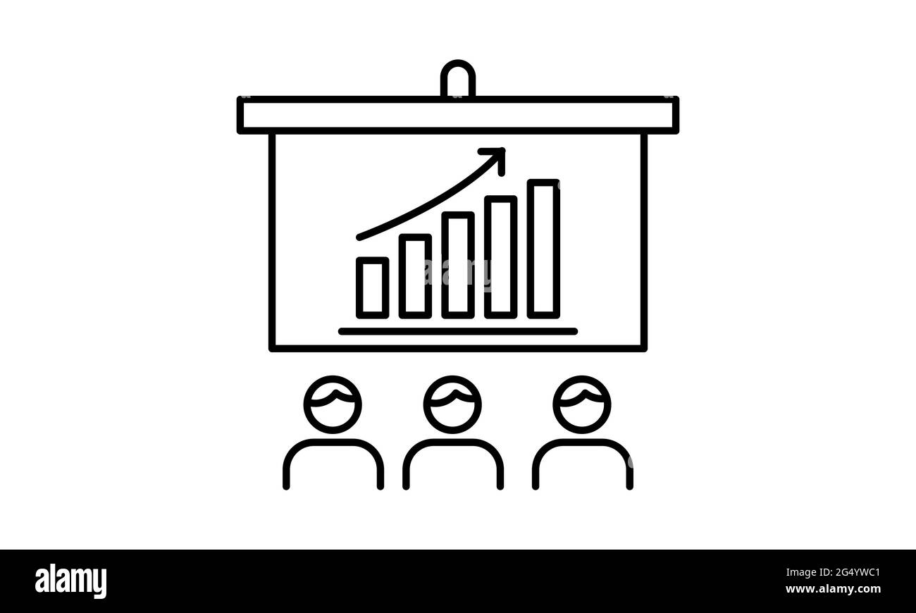 Business presentation icon vector image Stock Vector Image & Art - Alamy
