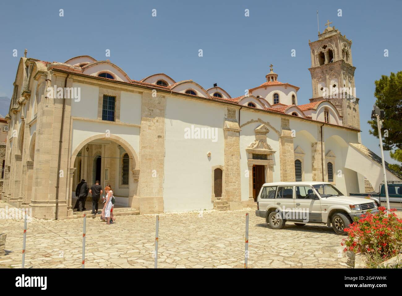 Lefkara, Cyprus - 14 May 2021: church at the village of Lefkara on ...