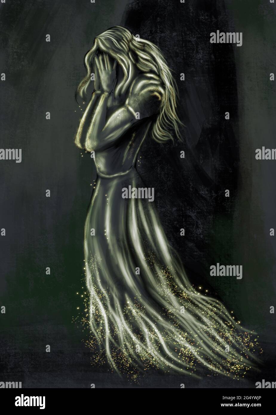 Female ghost vintage hi-res stock photography and images - Alamy
