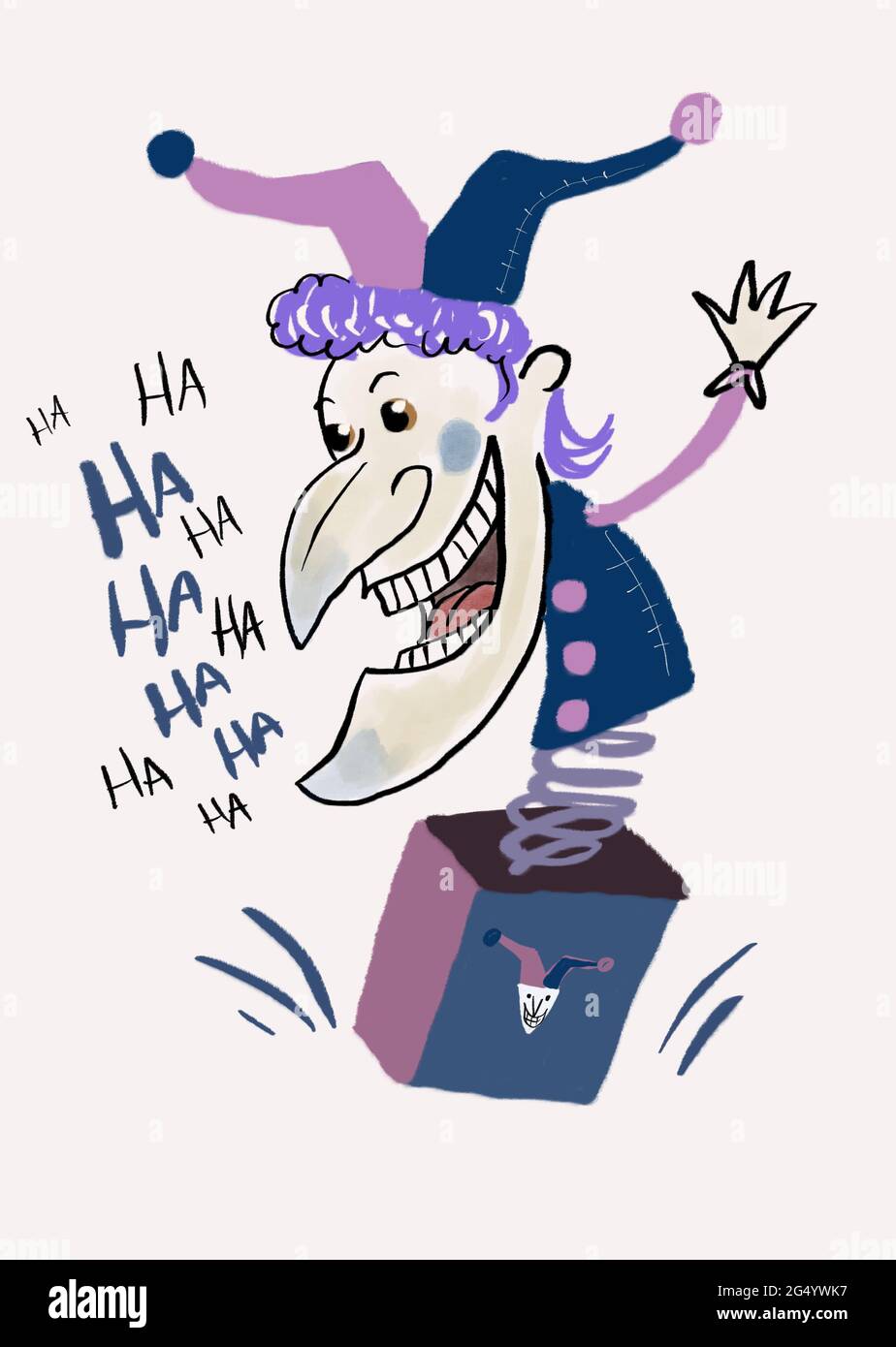 Cartoon jester hi-res stock photography and images - Alamy