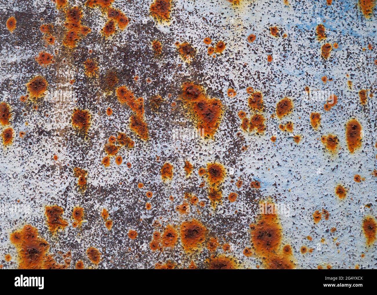 Iron sheet surface with rust stains and old painting on it Stock Photo ...