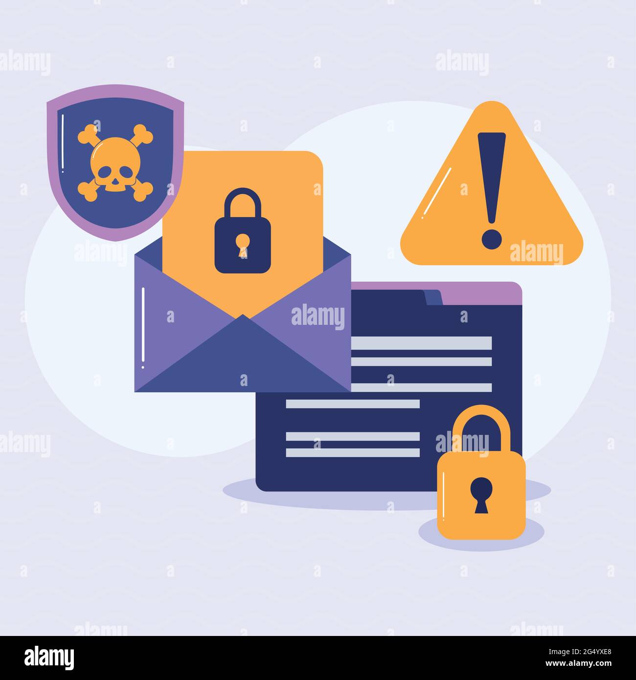 cyber security illustration Stock Vector Image & Art - Alamy