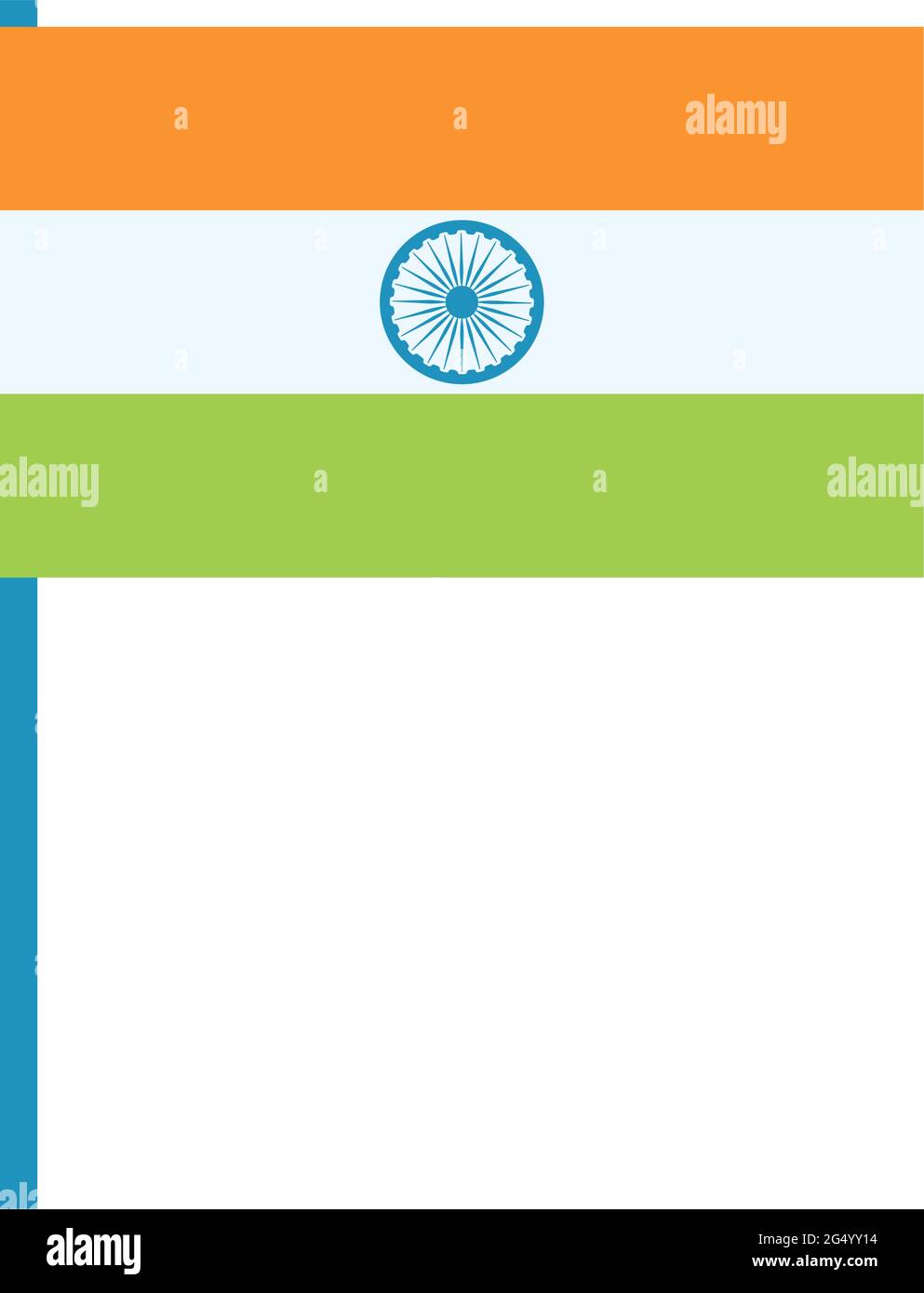 india flag on pole design Stock Vector Image & Art - Alamy