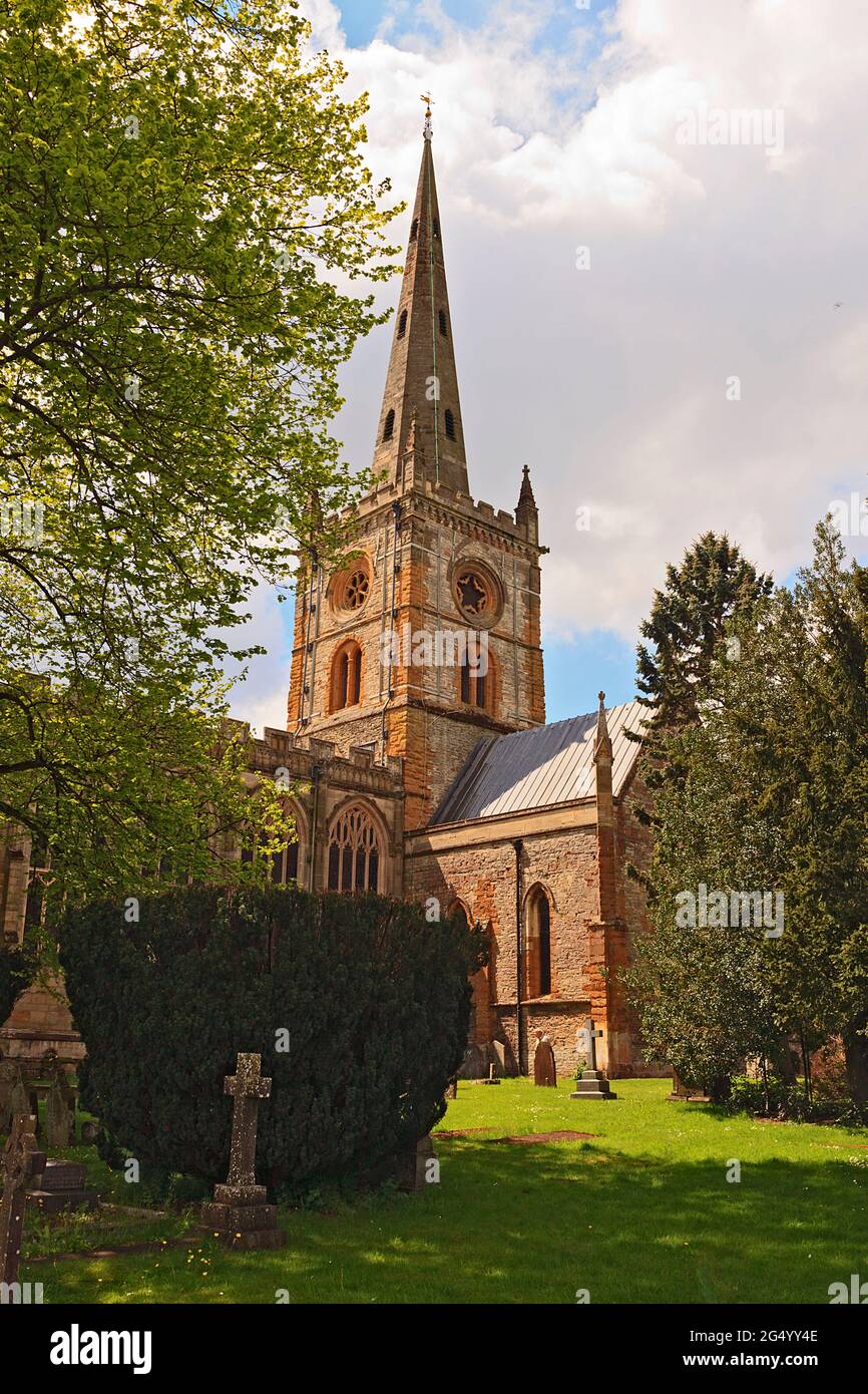 Spire, Bell Tower and North Transept of Holy Trinity Church, Stratford ...