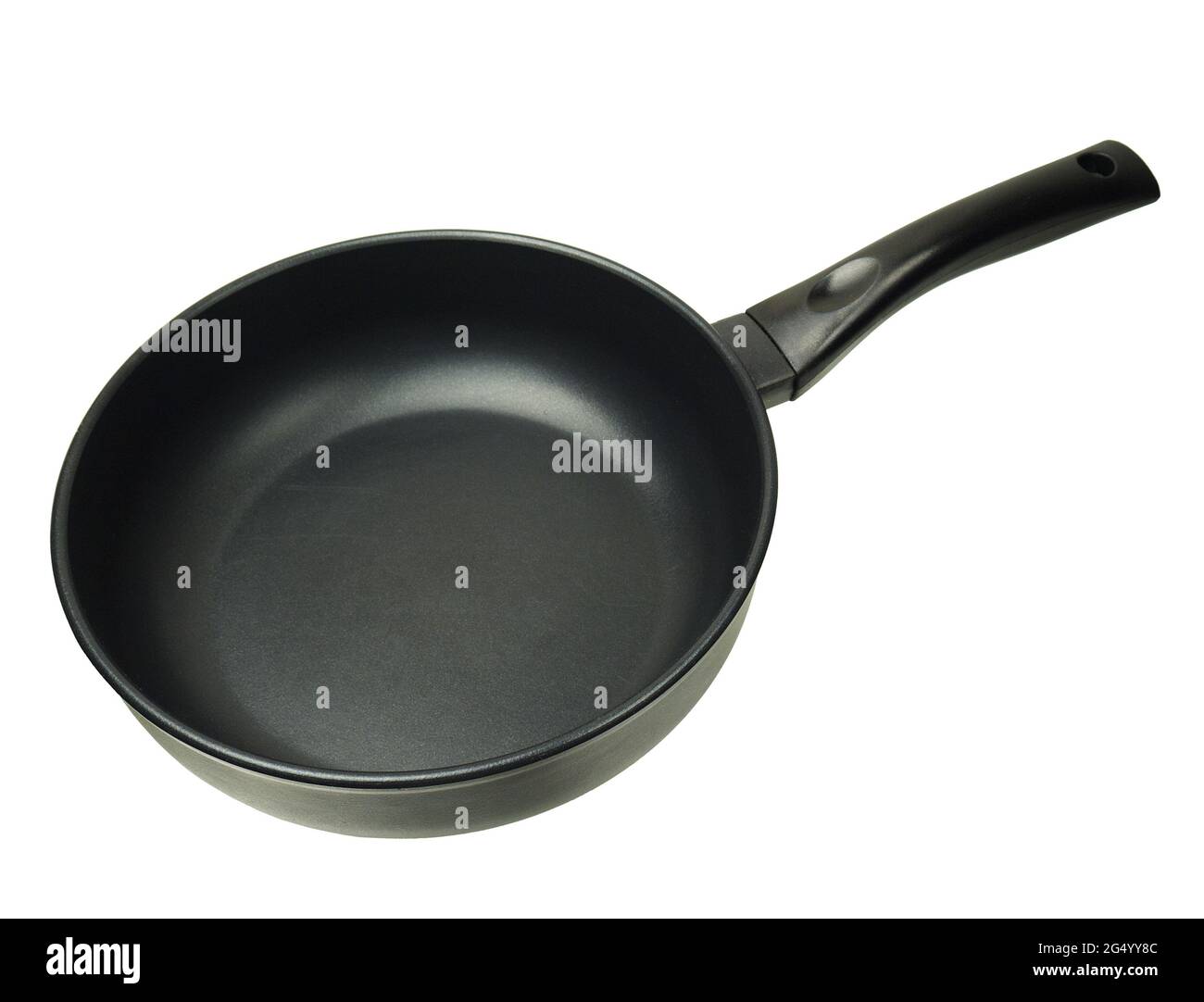 black pan isolated on white background Stock Photo - Alamy