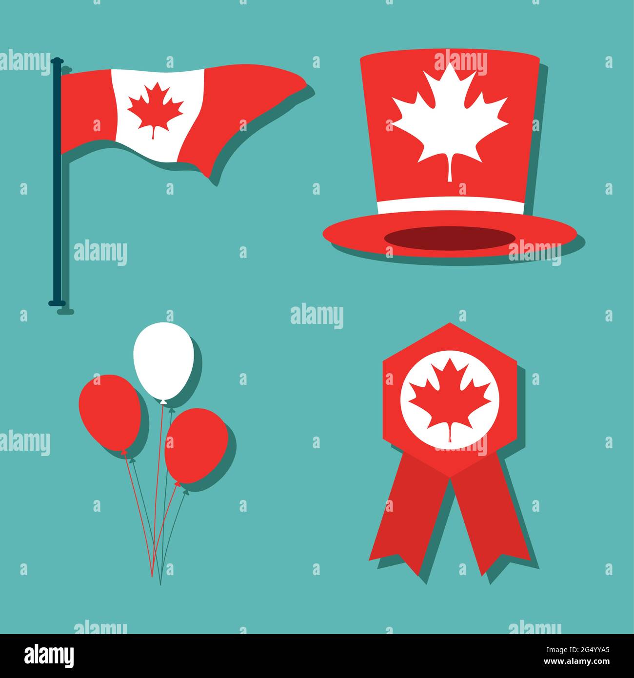 canada day icon collection design Stock Vector Image & Art - Alamy