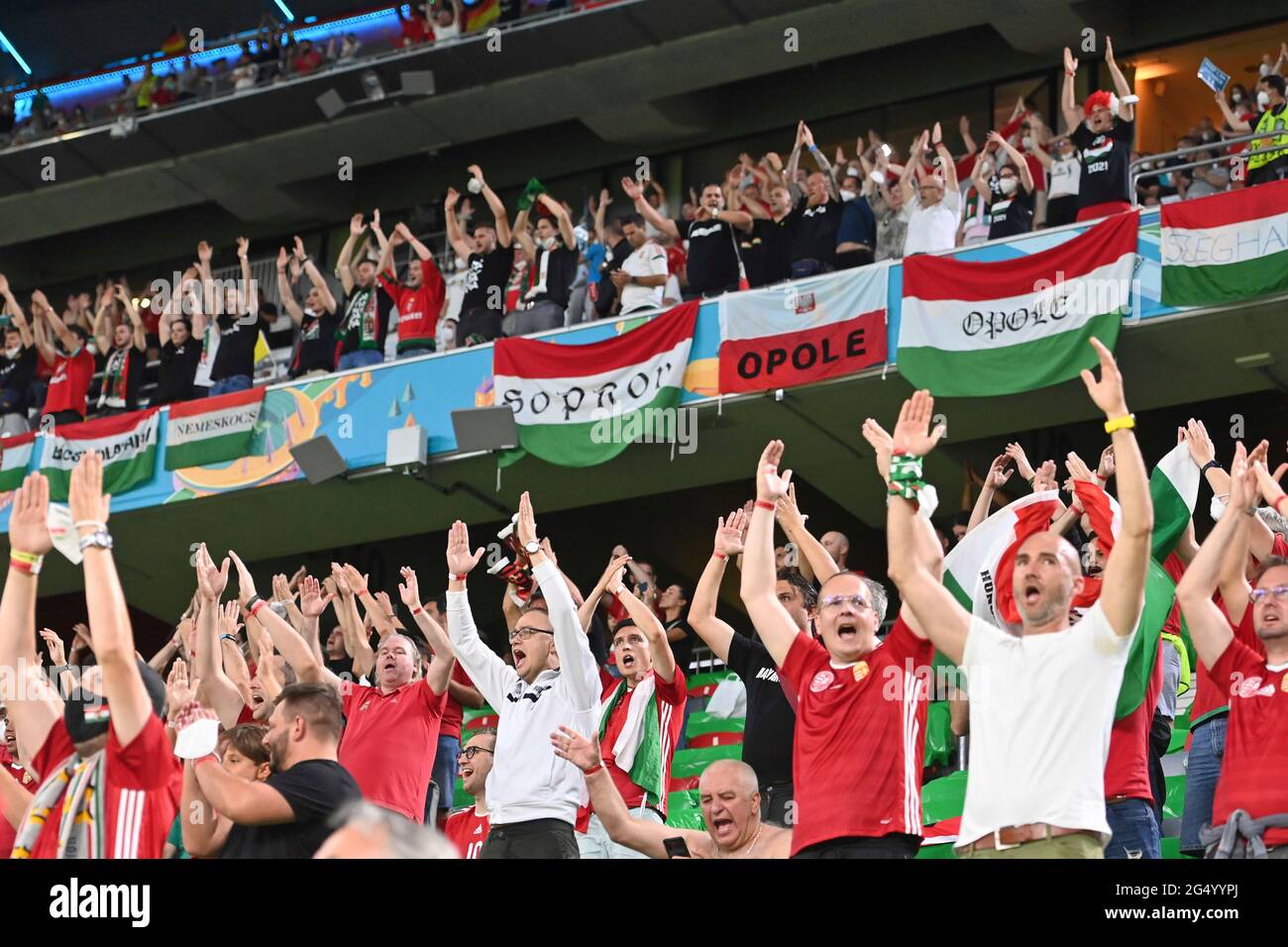 Hungarian football fans hi-res stock photography and images - Alamy