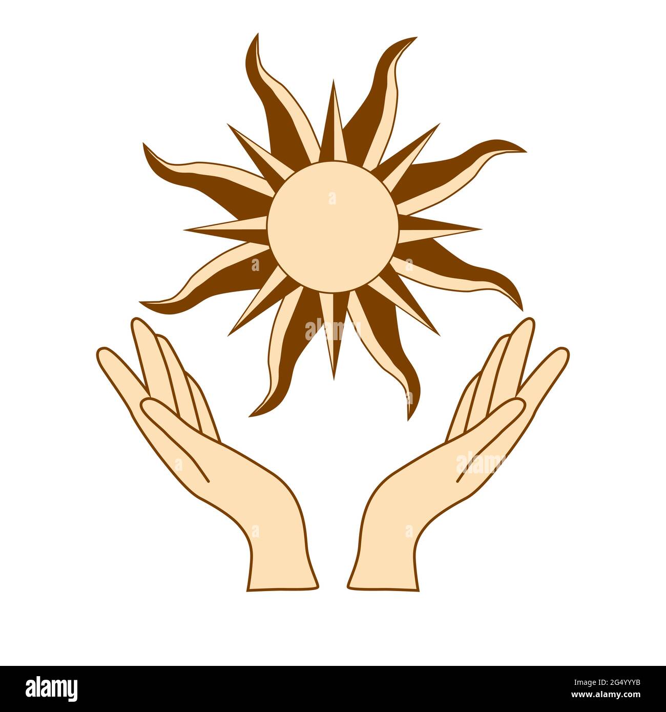 Sun Hand Art