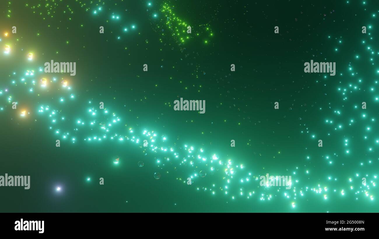 Gold color digital particles wave hi-res stock photography and images ...