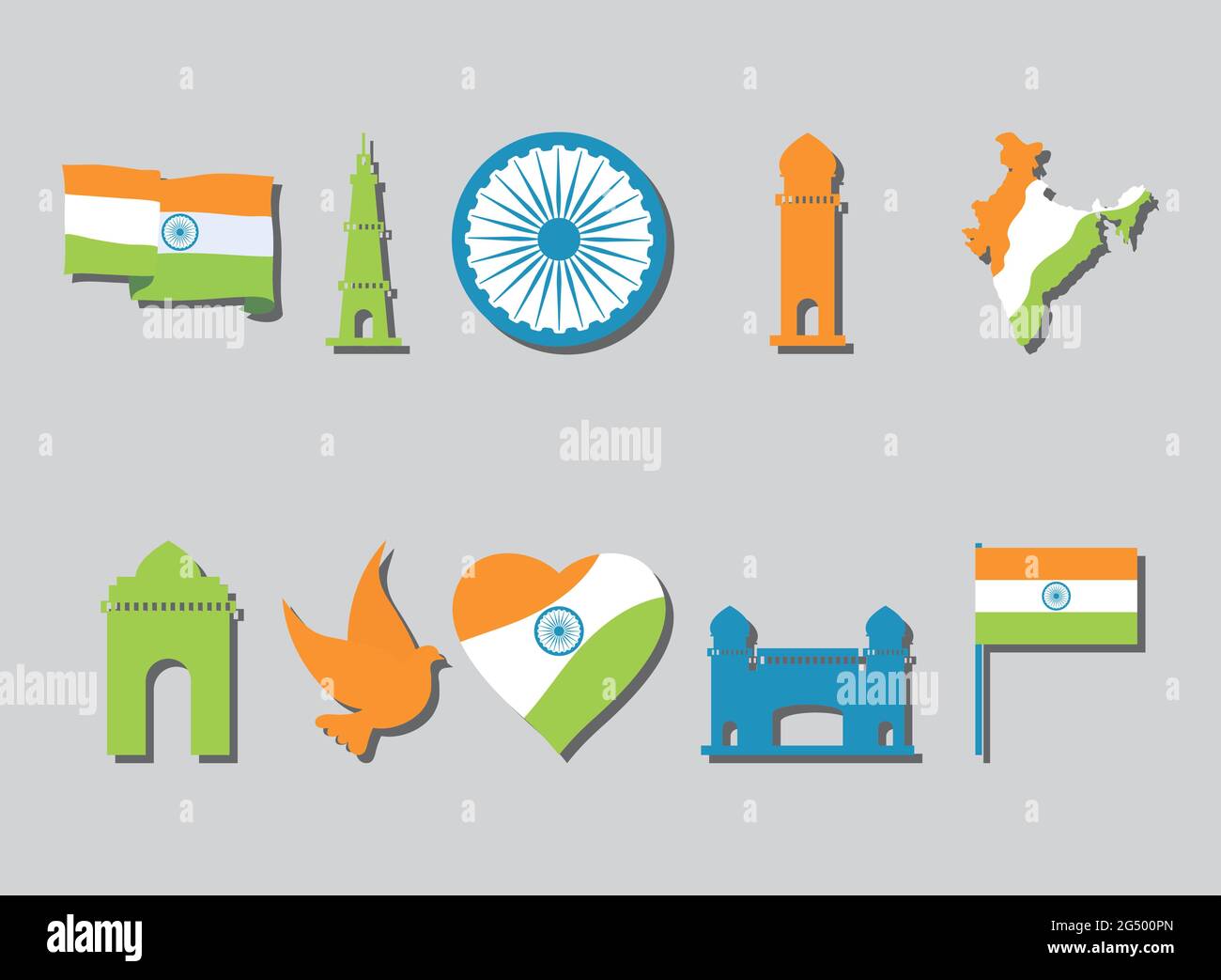 India map illustration chakra hi-res stock photography and images - Alamy