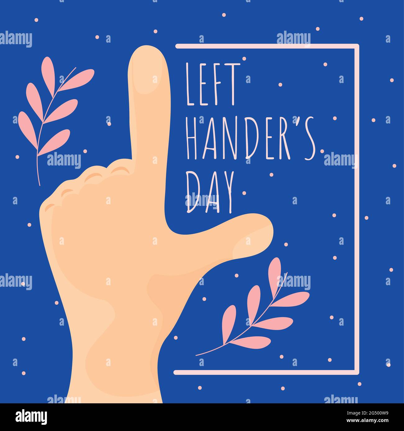 left handers day poster Stock Vector Image & Art - Alamy