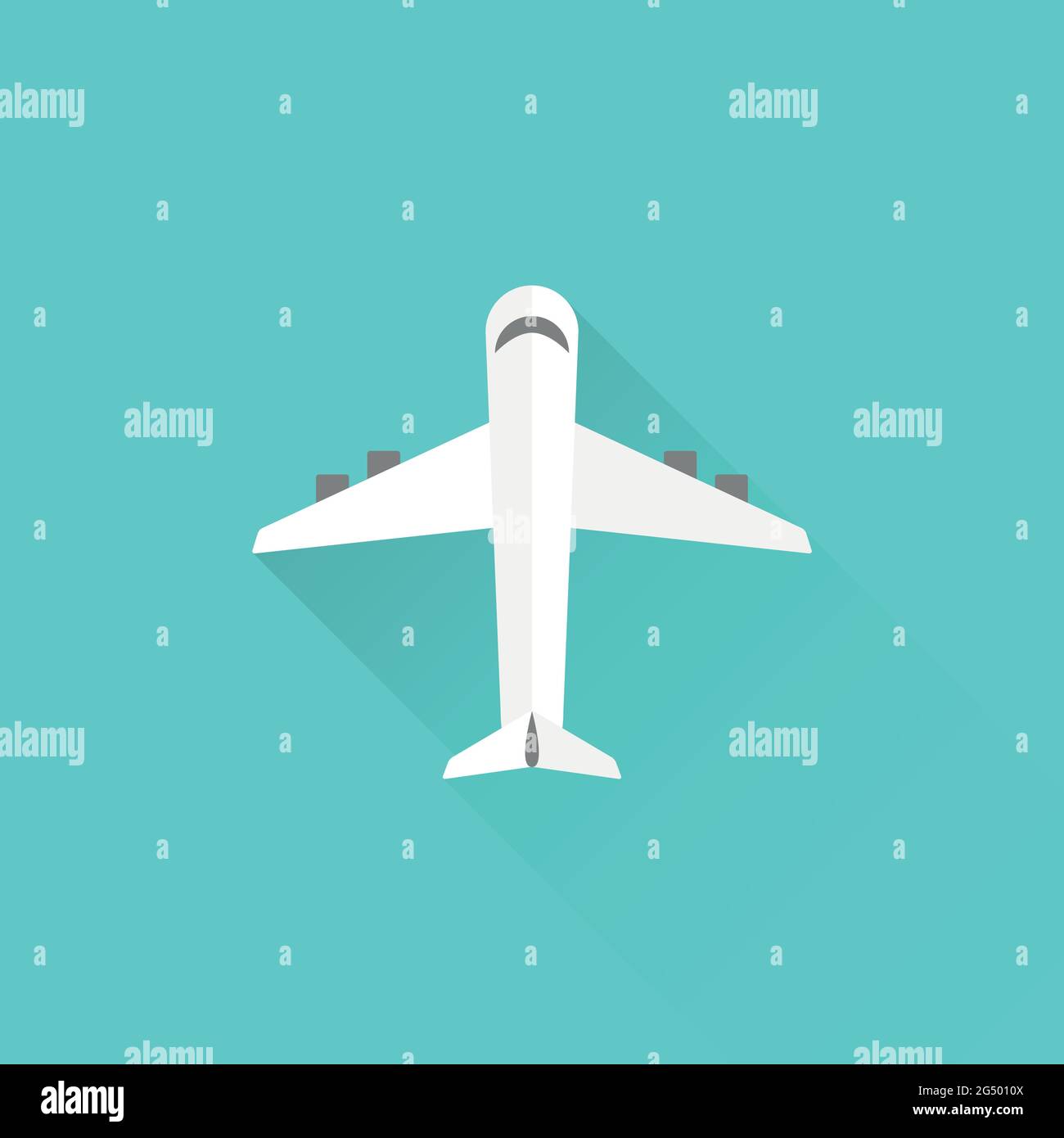 Long plane flight trail Stock Vector Images - Alamy