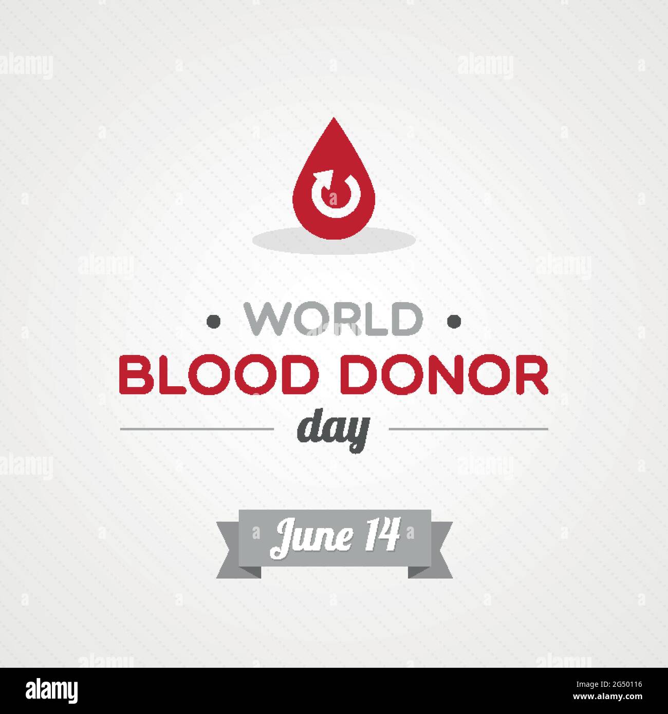 World Blood Donor Day. Awareness banner. Vector illustration, flat ...