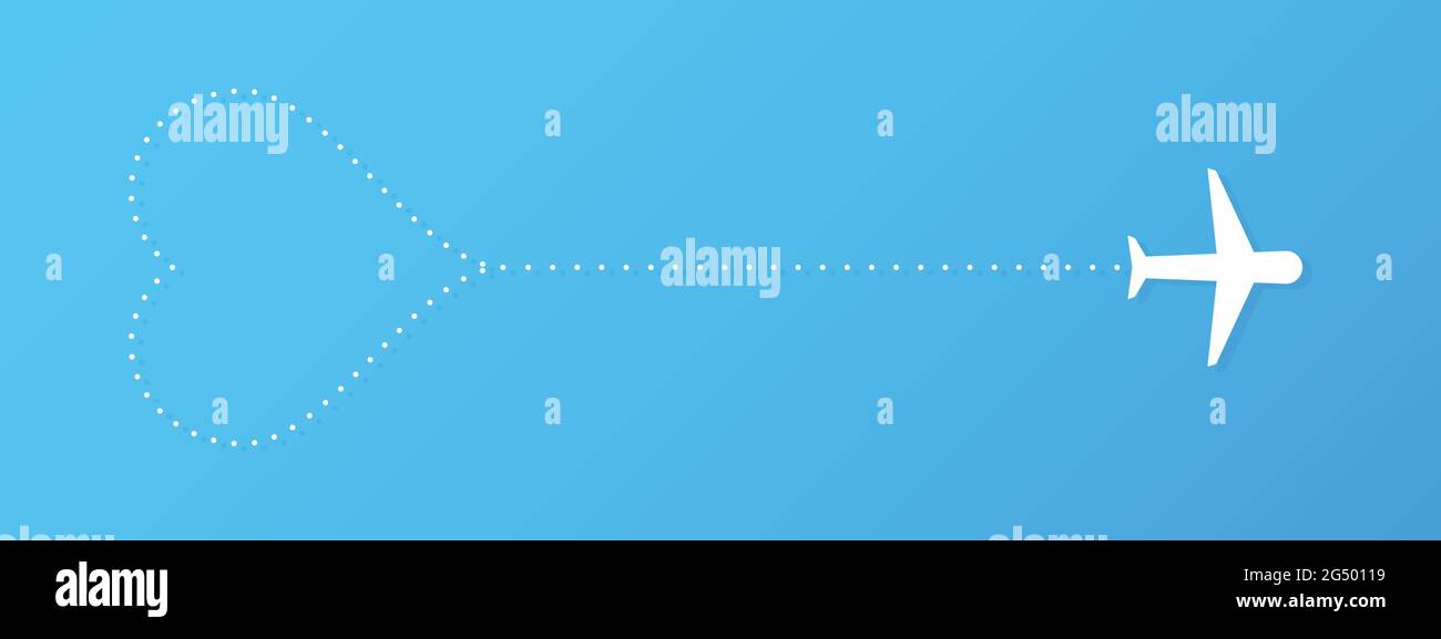 Plane trail illustration hi-res stock photography and images - Alamy