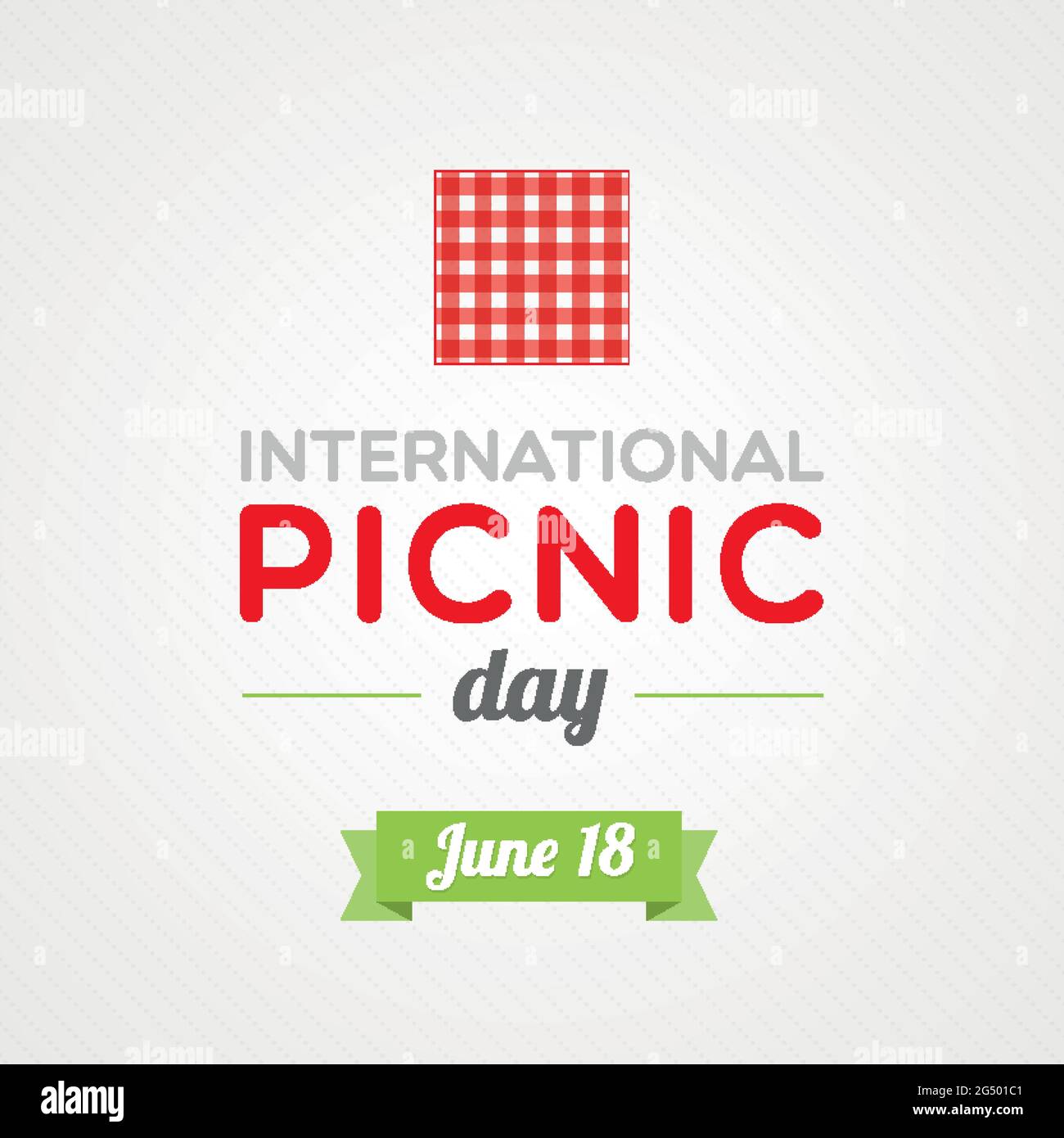 International Picnic Day. Celebration event. Vector illustration, flat ...