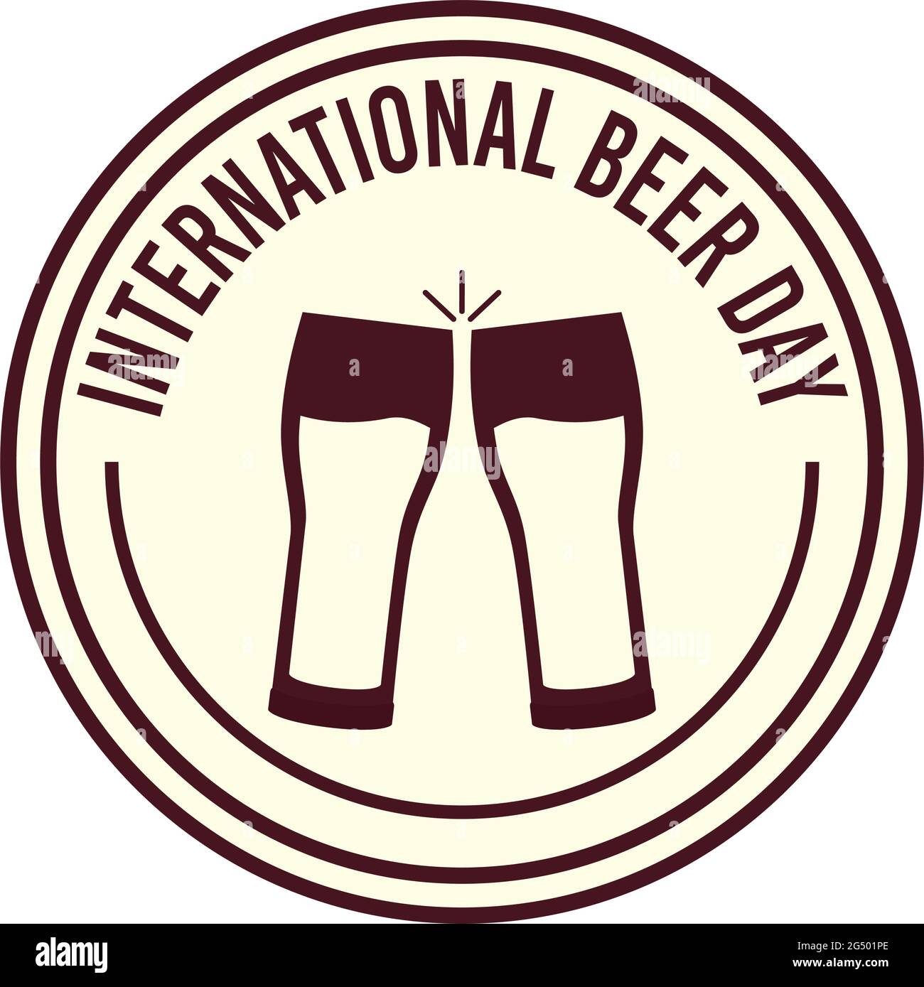 Beer day stamp Cut Out Stock Images & Pictures - Alamy