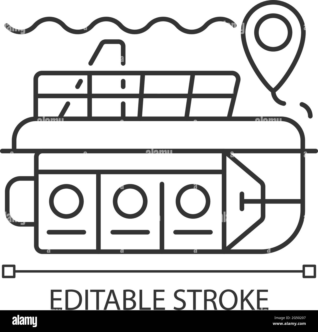 Atlantis submarines linear icon Stock Vector Image & Art - Alamy